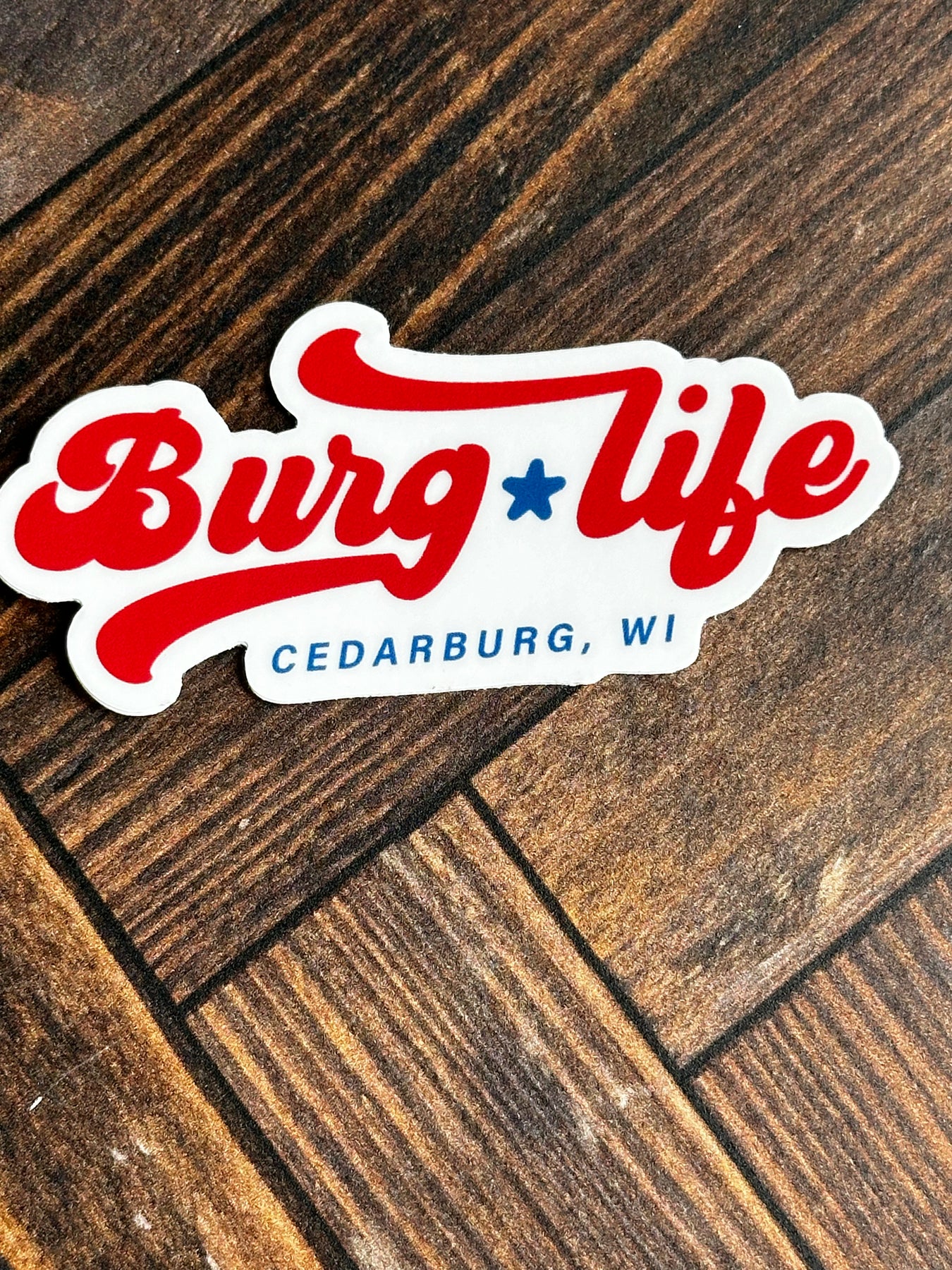 Burg Life Star Vinyl Sticker – Cedarburg Threads