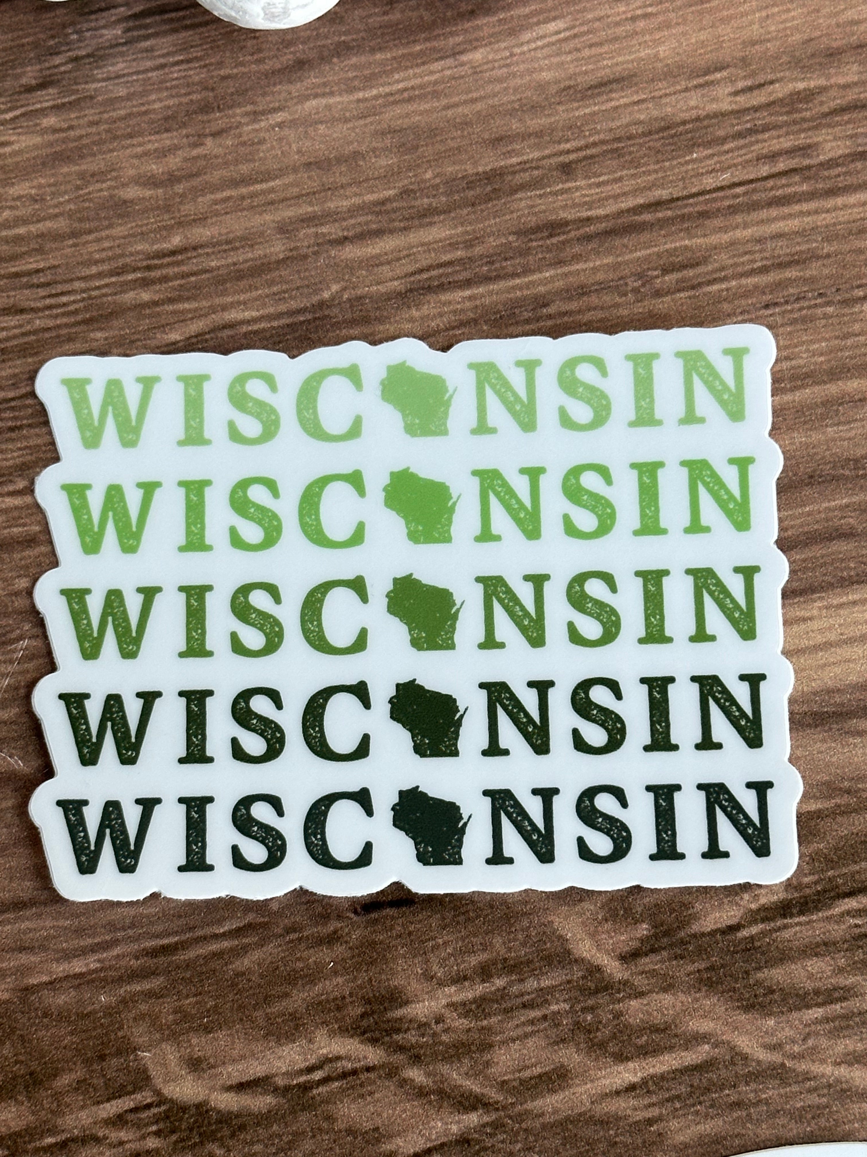 Wisconsin Ombre Vinyl Sticker – Cedarburg Threads